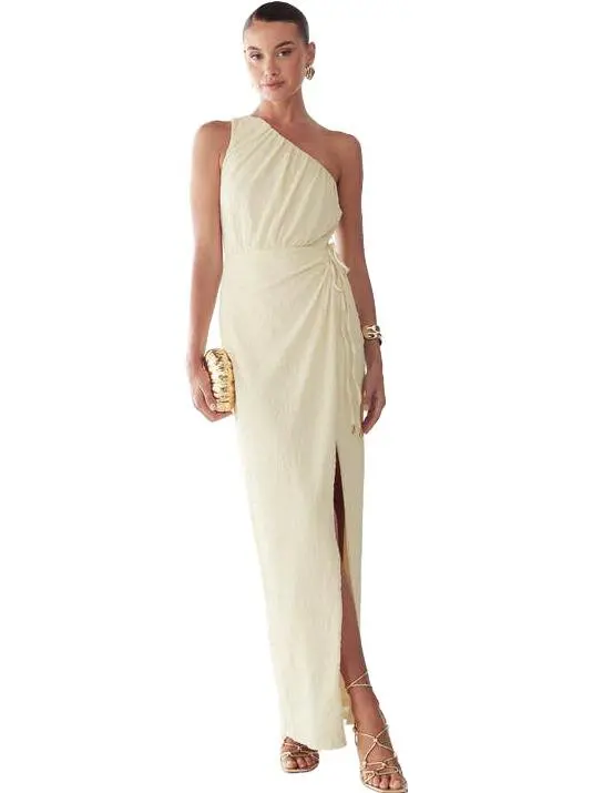 ST MRLO Niamh Maxi Wrap Dress - Off White
