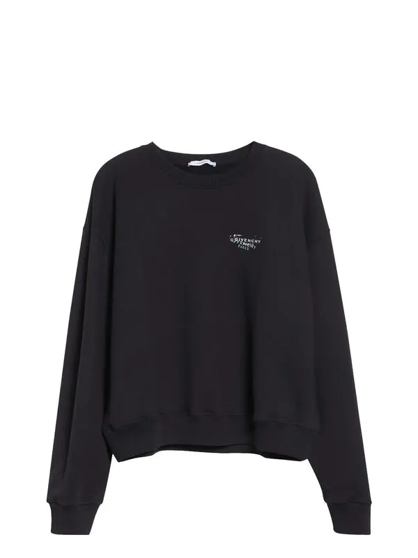 Givenchy Stamp Logo Graphic Sweatshirt - Black