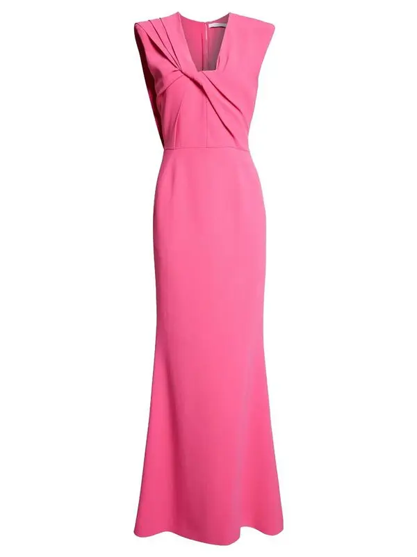 Givenchy Draped Cady Gown - Fuchsia