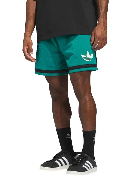 Adidas Originals Warp Knit Mesh Basketball Shorts - Equipment Green/black