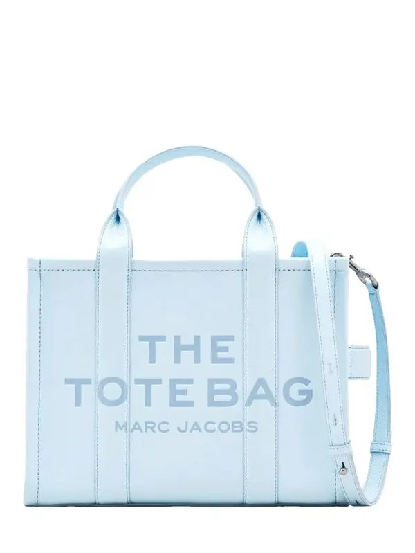 Marc Jacobs The Medium Leather Tote - Cloud Blue