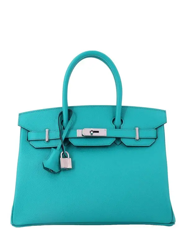 Hermès Birkin 30 Epsom With Palladium Hardware - Bleu Paon