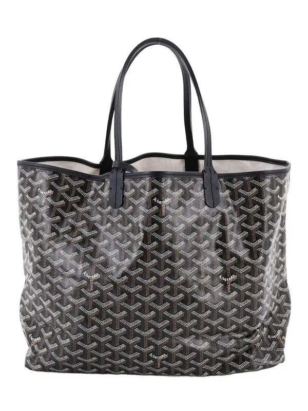 Goyard Saint Louis Pm Tote Coated Canvas - Black