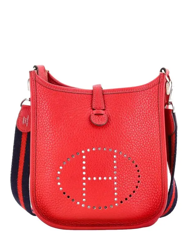 Hermès Evelyne Bag Gen Iii Clemence Tpm - Rouge Casaque