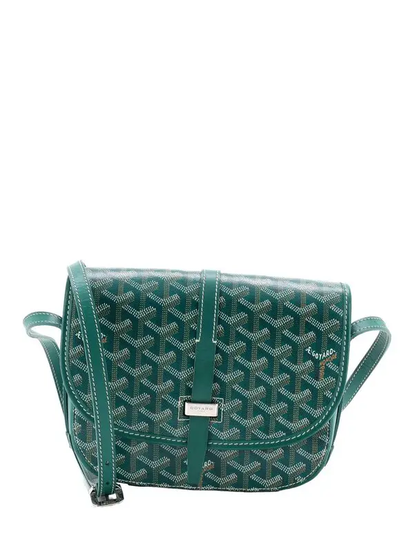 Goyard Belvedere Ii Messenger Bag Coated Canvas Pm - Green