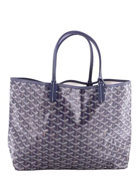 Goyard Saint Louis Tote Coated Canvas Pm - Blue