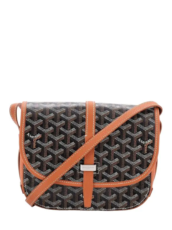 Goyard Belvedere Ii Messenger Bag Coated Canvas Pm - Brown