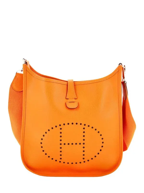 Hermès Evelyne Bag Gen Ii Epsom Pm - Orange H