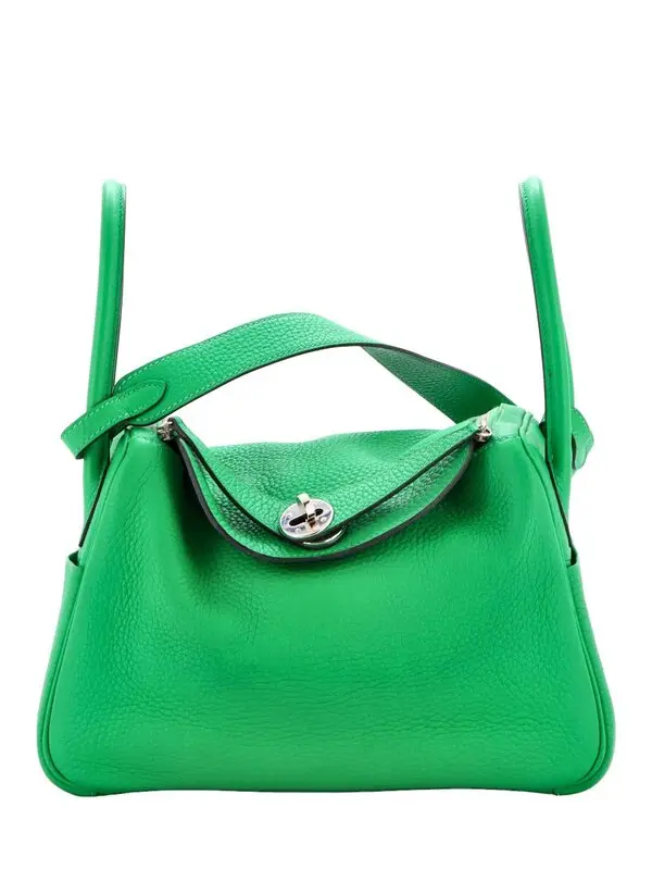 Hermès Lindy 26 Bag Clemence Leather - Green