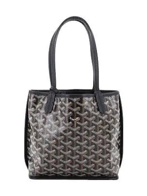 Goyard Anjou Reversible Mini Tote Coated Canvas - Black
