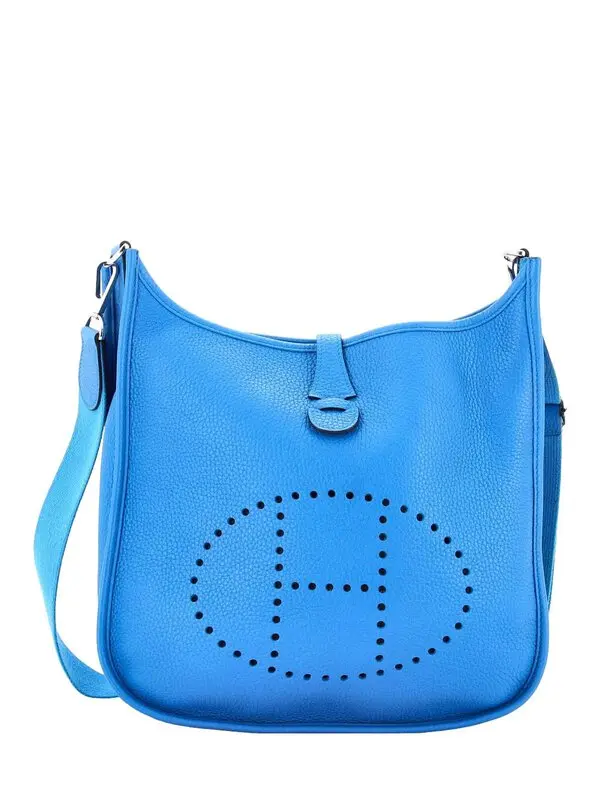 Hermès Evelyne Bag Gen Iii Clemence Pm - Bleu Zanzibar