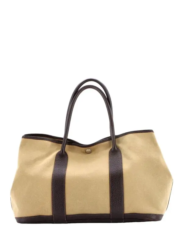 Hermès Garden Party Tote Toile And Leather 36 - Brown