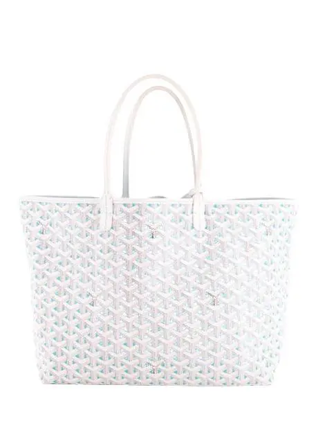 Goyard Saint Louis Pm Tote Coated Canvas - White
