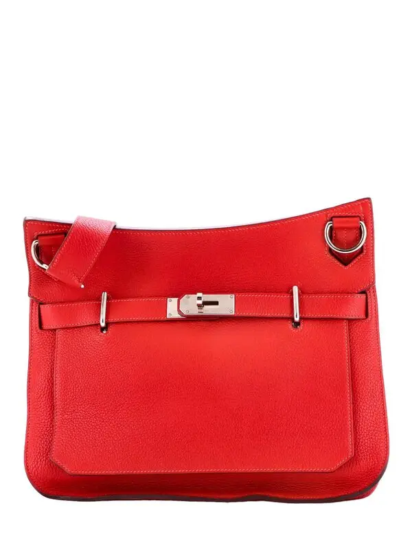 Hermès Jypsiere 34 Bag - Rouge Casaque/rose Jaipur