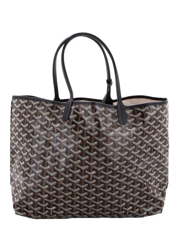 Goyard Saint Louis Pm Tote Coated Canvas - Black