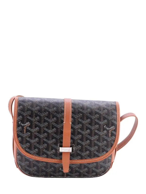 Goyard Belvedere Ii Messenger Bag Coated Canvas Pm - Brown