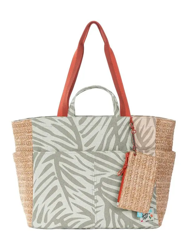 THE SAK Cassia Beach Tote - Natural Leaf