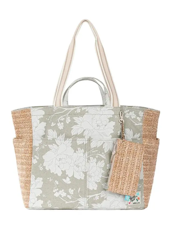 THE SAK Cassia Beach Tote - Natural Wild Fleur