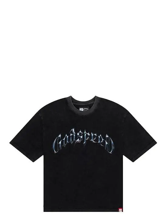GODSPEED Symmetrical Logo T-shirt - Black Wash