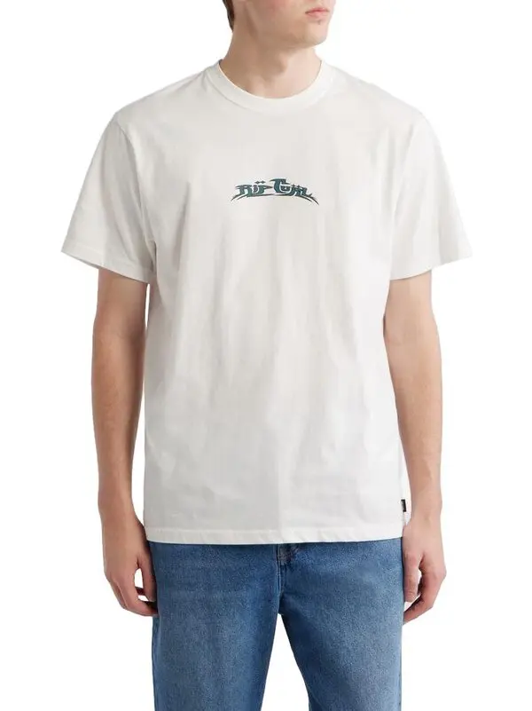Rip Curl Hazed & Tubed Cotton Graphic T-shirt - Bone