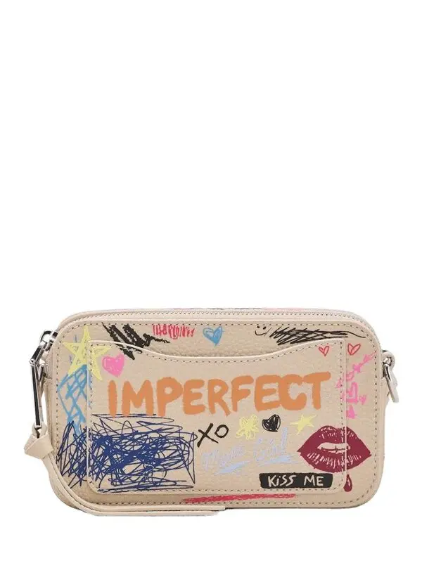 Marc Jacobs Punk Scribble Snapshot Bag - Beigeult