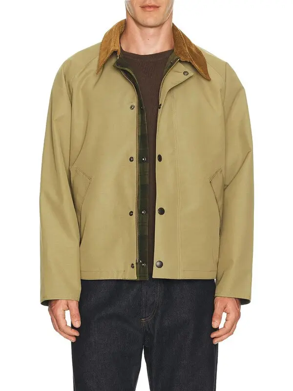 Barbour Reversible Jacket - Bleached Olive