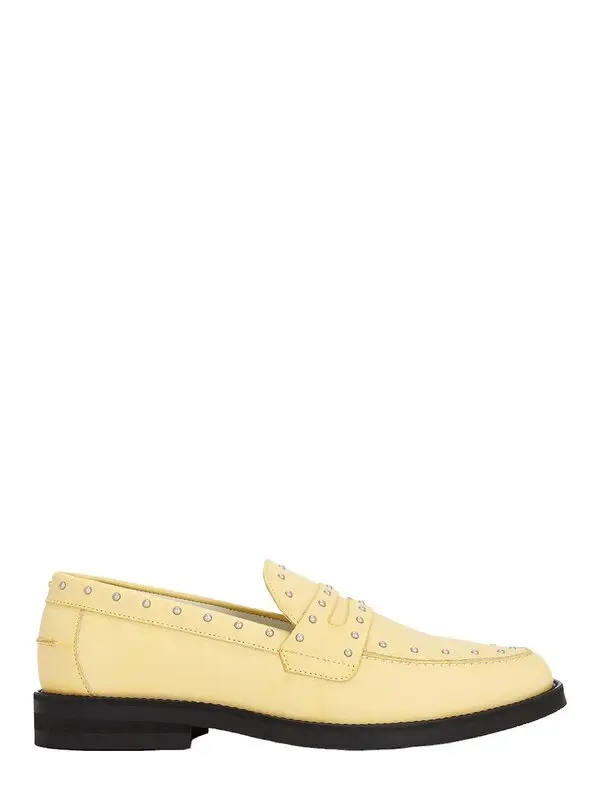 DUKE + DEXTER Wilde Studded Penny Loafer - Beige