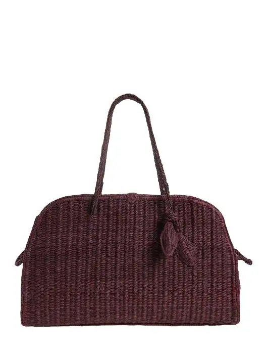 Jacquemus Le Grand Turismo Raffia Bowling Bag - Brown 850