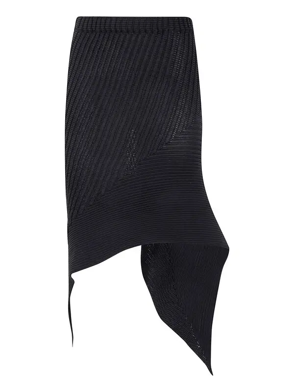 Issey Miyake Asymmetrical Skirt - Black