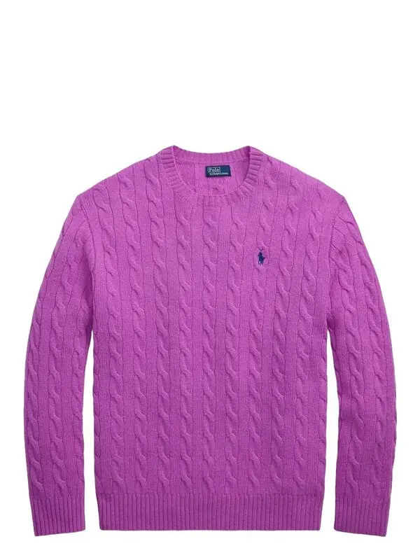 Polo Ralph Lauren Cable Knit Pullover Sweater - Pink