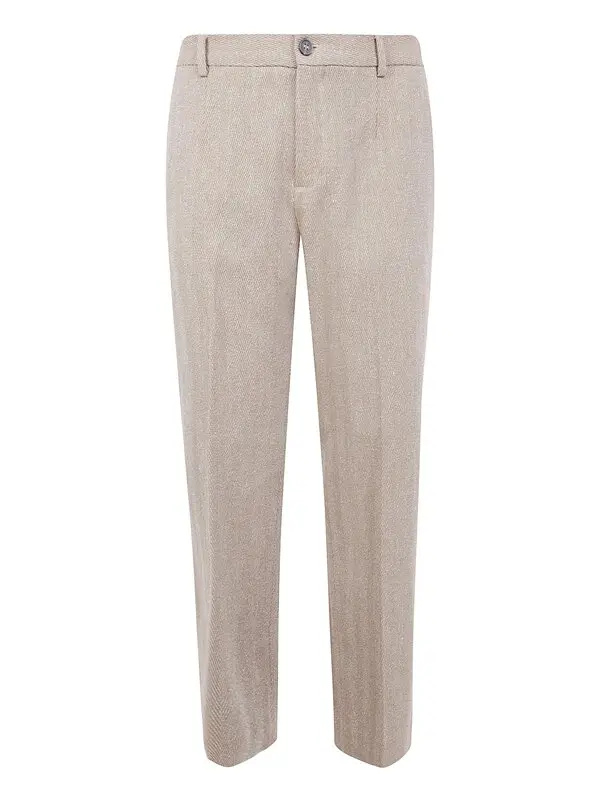 GOLDEN GOOSE Journey Man's Relaxed Straight Pant - Brown