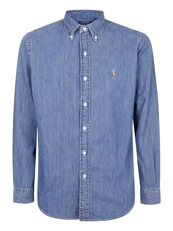 Polo Ralph Lauren Long Sleeve Sport Shirt - Blue