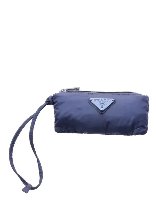 Prada Foldable Re-nylon Pouch - Blue