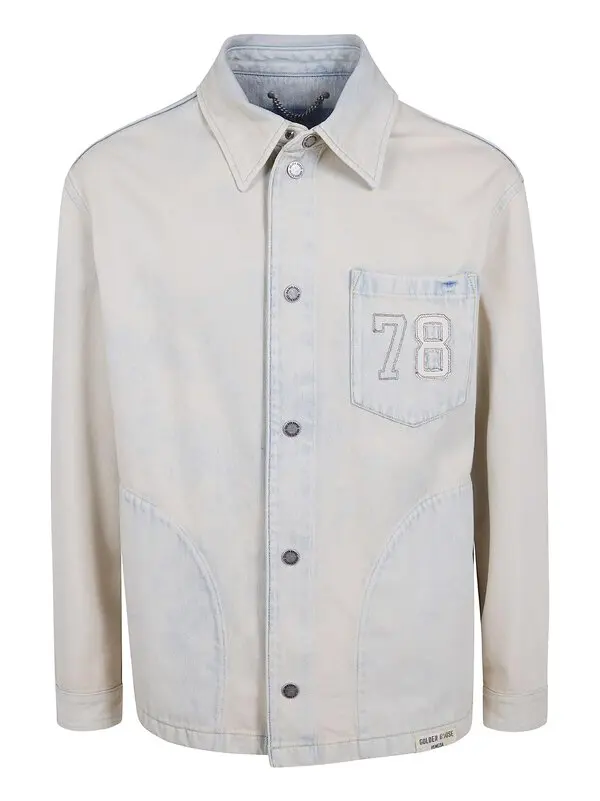 GOLDEN GOOSE Journey M`s Denim Work Jacket - Beige