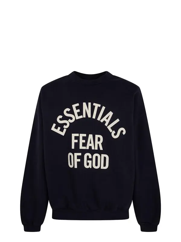 Fear Of God Campus 90`s Crewneck Sweatshirt - Black