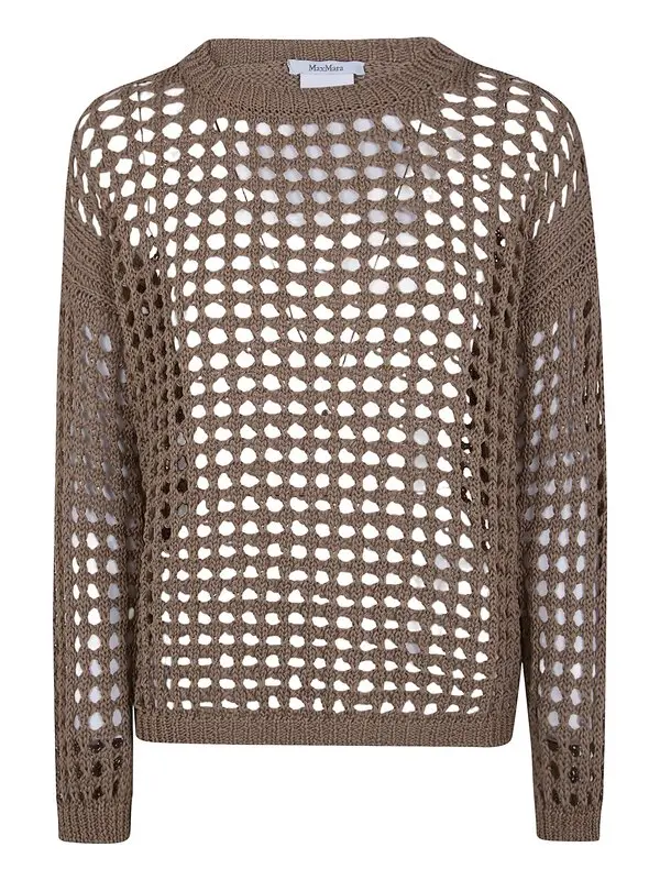 Max Mara Febe Round Neck Sweater - Beige