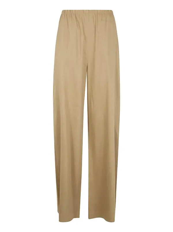 Max Mara Destino Linen Viscose Trousers - Beige