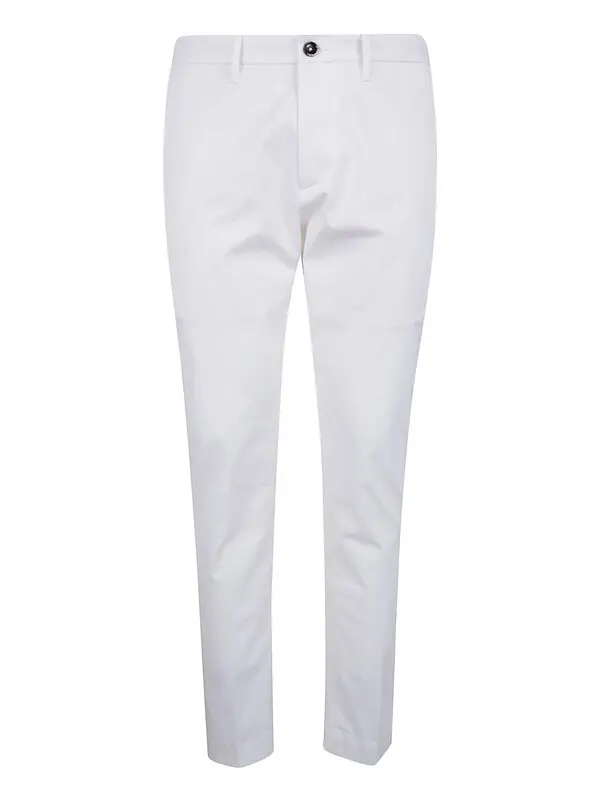 NINE:INTHE:MORNING Classic Cotton-blend Trousers - White