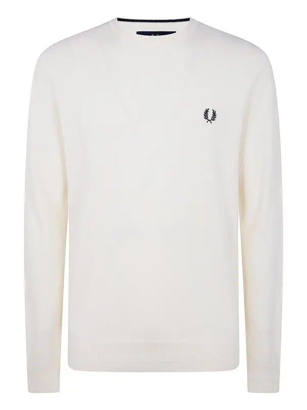 Fred Perry Pique Stitch Jumper - Beige