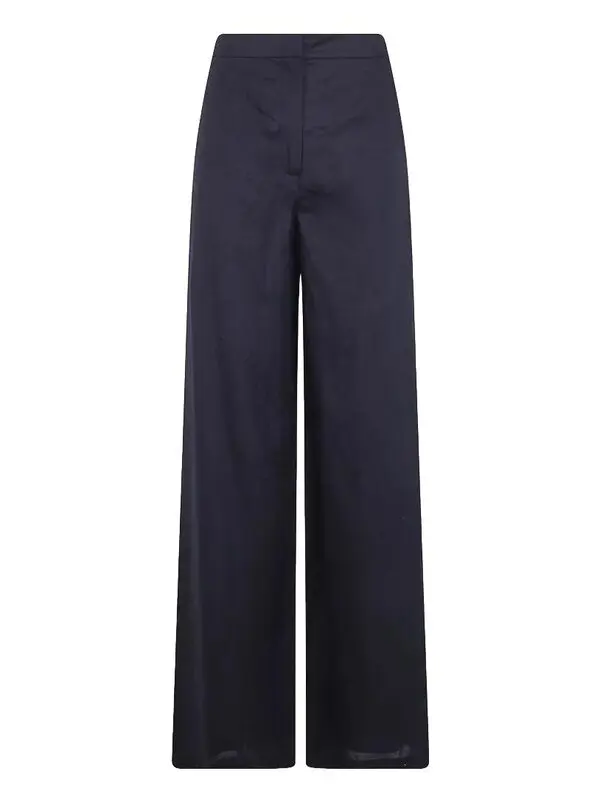 Max Mara Tapioca Linen Classic Trousers - Black
