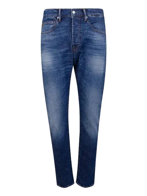 NINE:INTHE:MORNING Classic Straight Leg Jeans - Blue