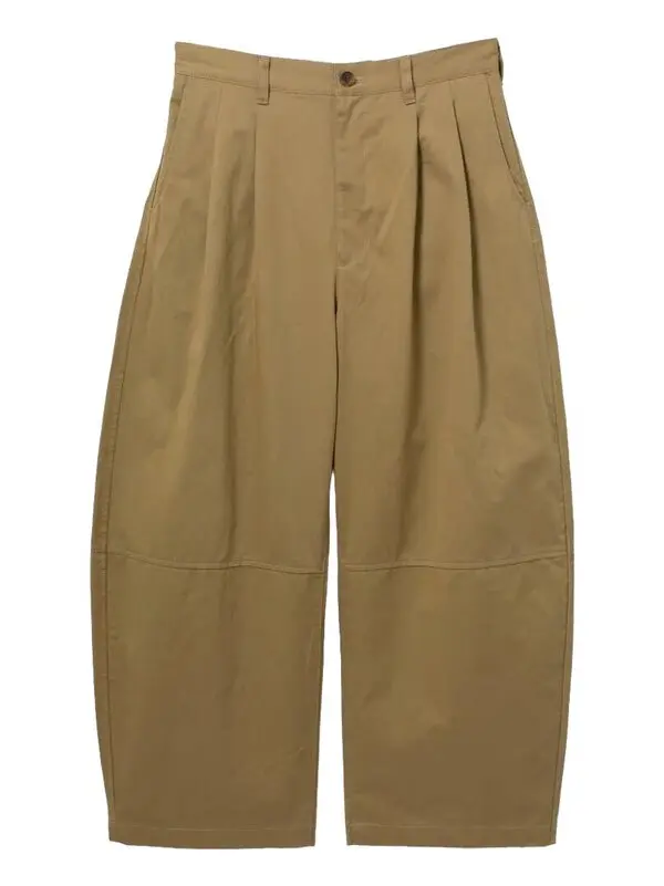 Comme Des Garçons Light Cotton Double Pinces Trousers - Beige