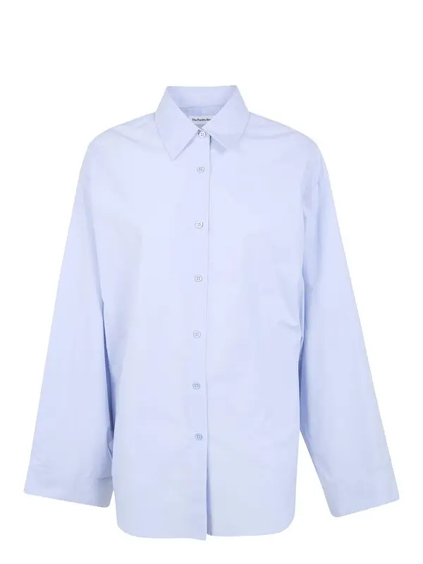 THE FRANKIE SHOP Tila Wide Sleeve Shirt - Blue