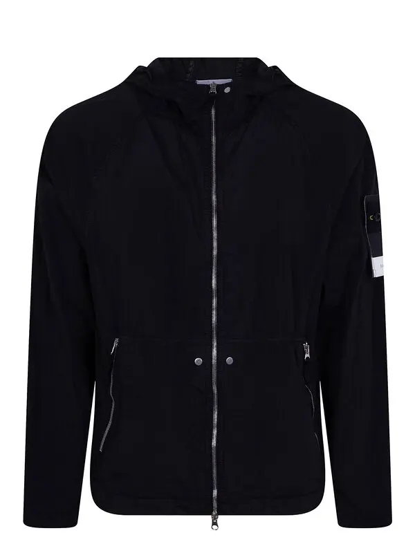 Stone Island Short Parka Jacket - Black