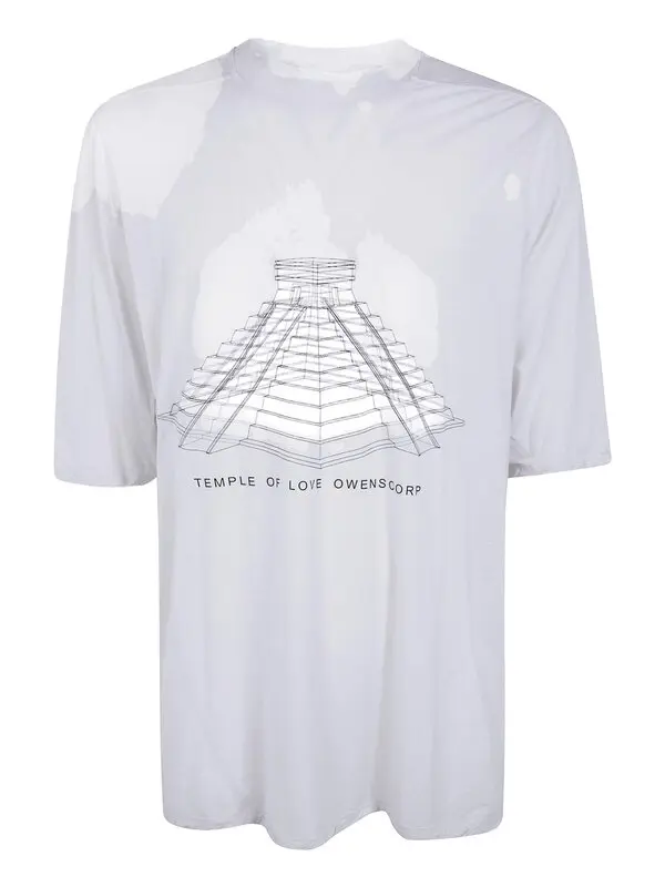Rick Owens Jumbo" Short Sleeves T-shirt - White