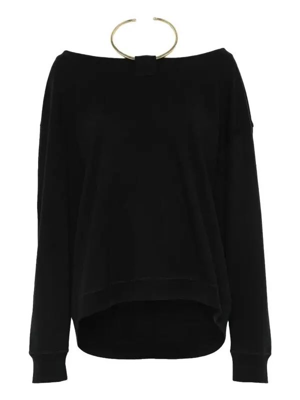 DARKPARK Erin Necklace Off Shoulder Top - Black