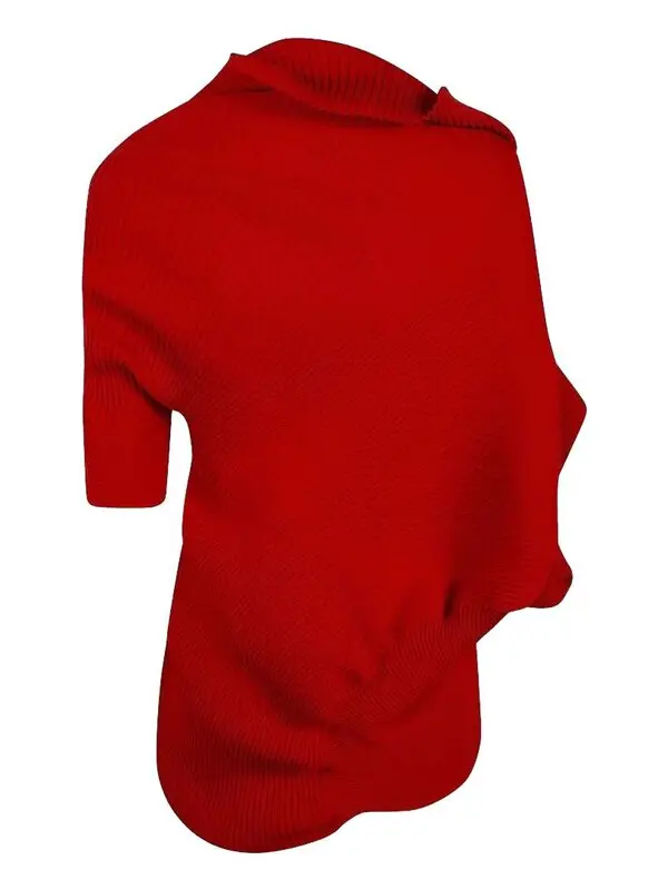 Issey Miyake Life Form Volume Top - Red