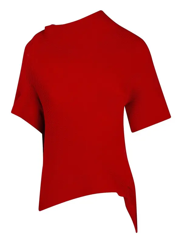 Issey Miyake Life Form' Volume Top - Red