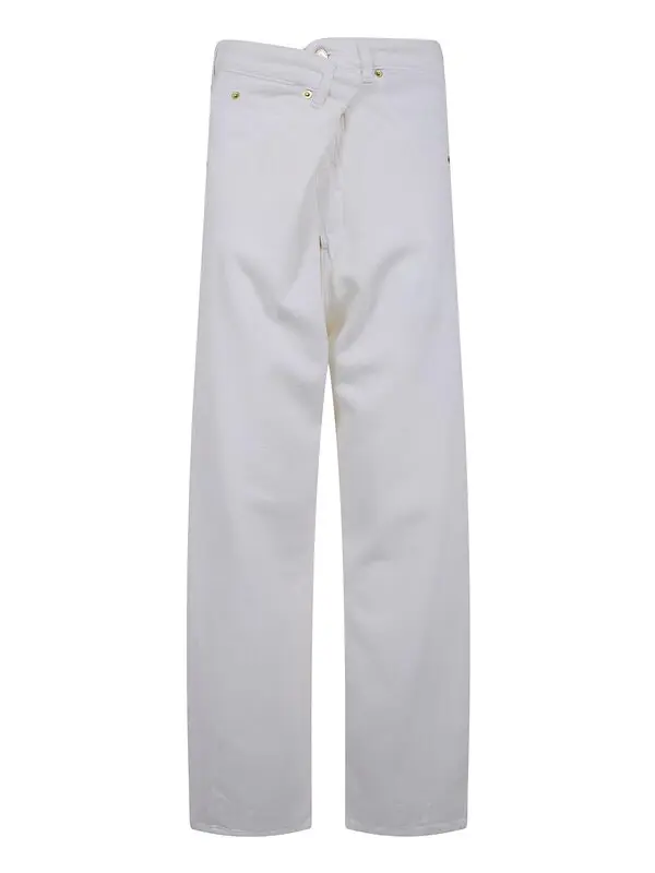 DARKPARK Ines Fold Over Tencel Denim - White