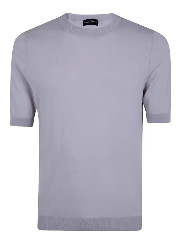 BALLANTYNE Short Sleeve Pullover - Gray